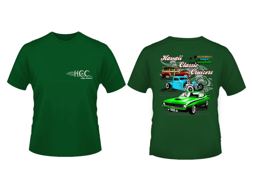 HCC Logo T-Shirt - Hawaii Classic Cruizers, Inc.